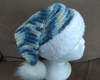 Light Blue Santa Hat - Etsy