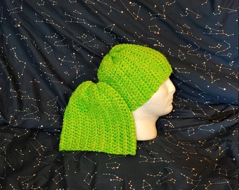 Neon Green Winter Hat - Etsy