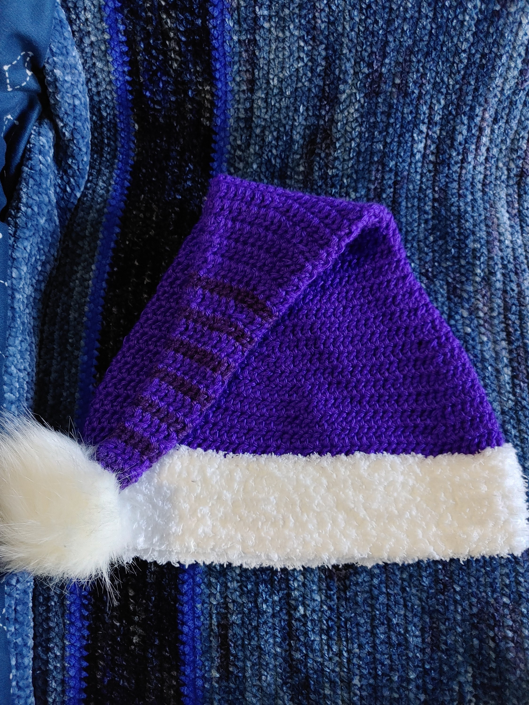 Purple Santa Hat 23.5in Opening12 - Etsy