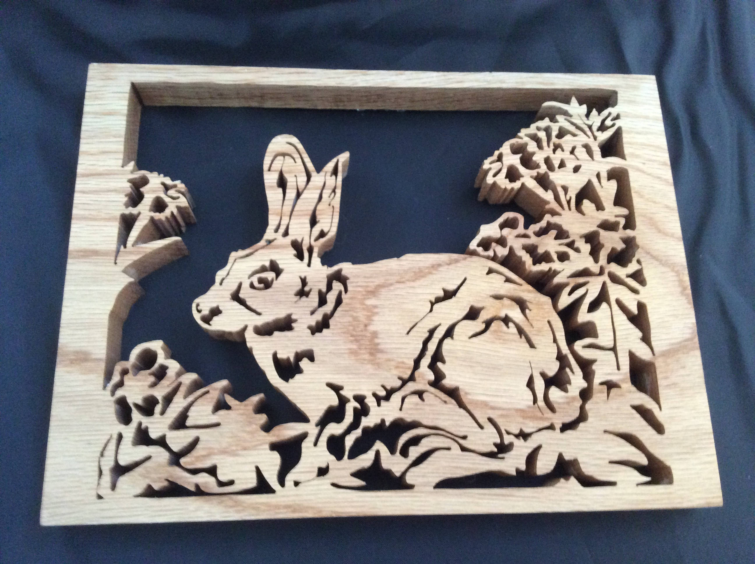 Rabbit/ Wood Decoration/ Rabbit in Woods/ Handcrafted/ Scroll - Etsy