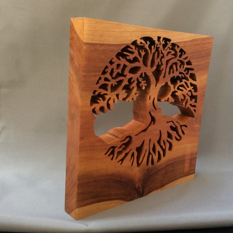 Tree of Life Plaque, Wood Plaque, Tree Design, Home Decor, Office Decor ...