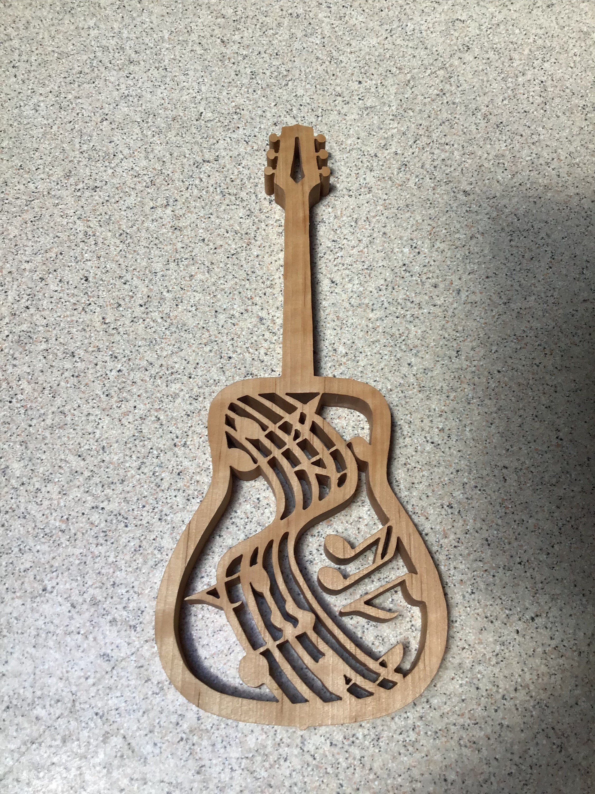 Guitar Scroll Saw Pattern