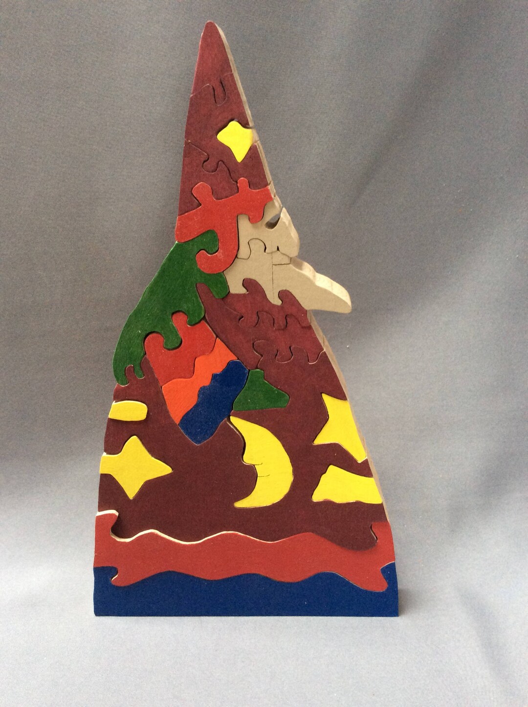 Wizard, Wizard Puzzle, Wood Puzzle, Child Puzzle, Teaching Tool ...