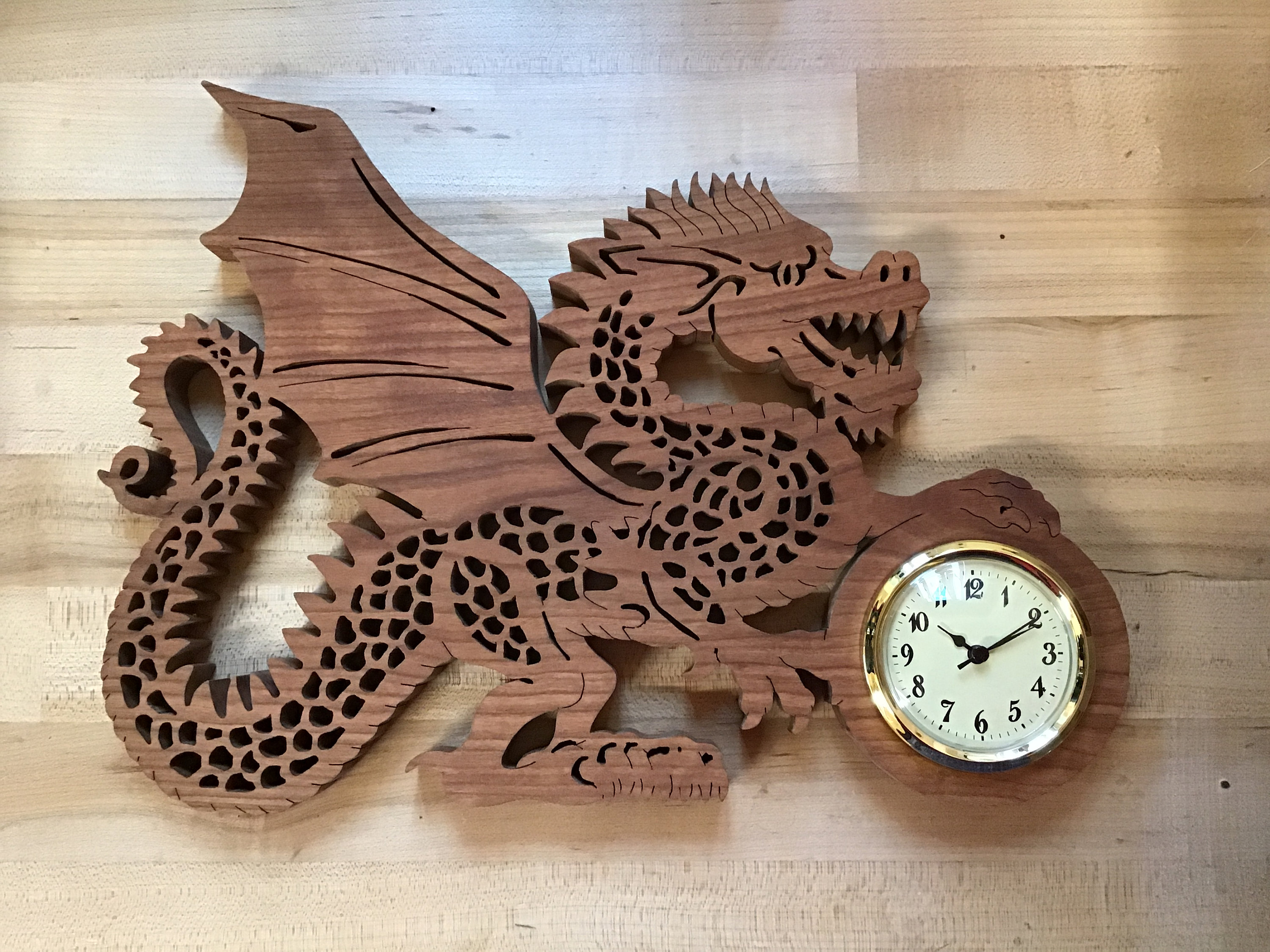 Dragon,fantasy creature, clock holder, picture holder, office decor ...