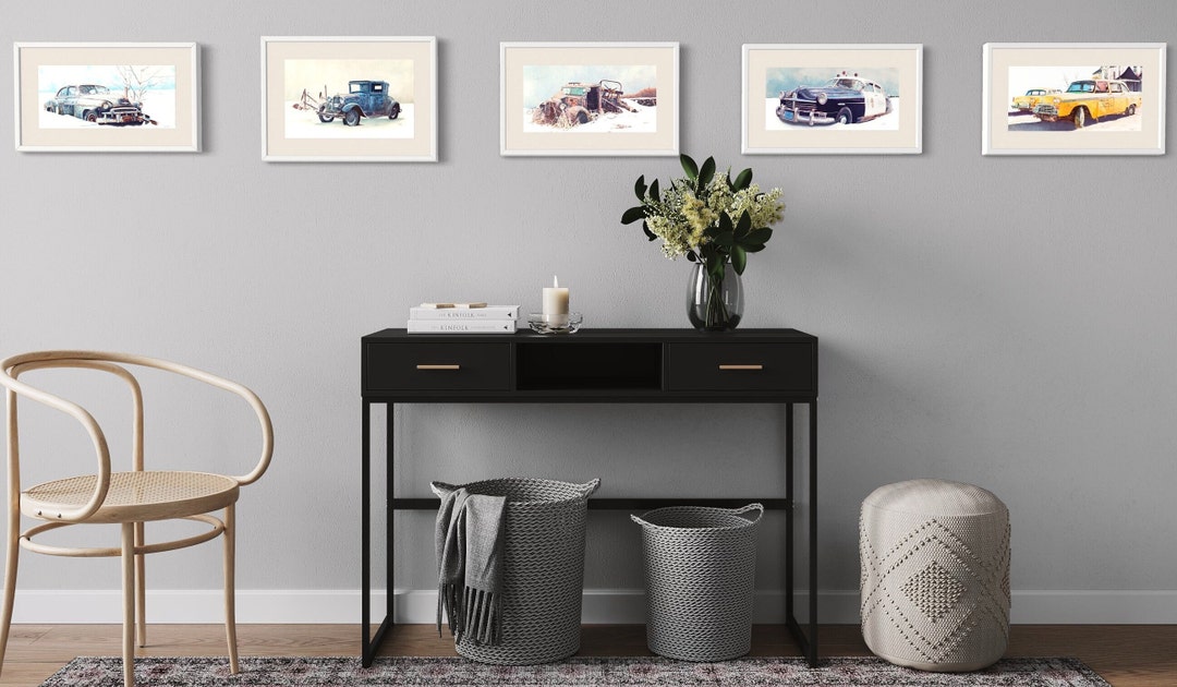 Set of 5 Giclée Vintage Car Prints. Also Sold in Sets of 4, 3 & 2 ...