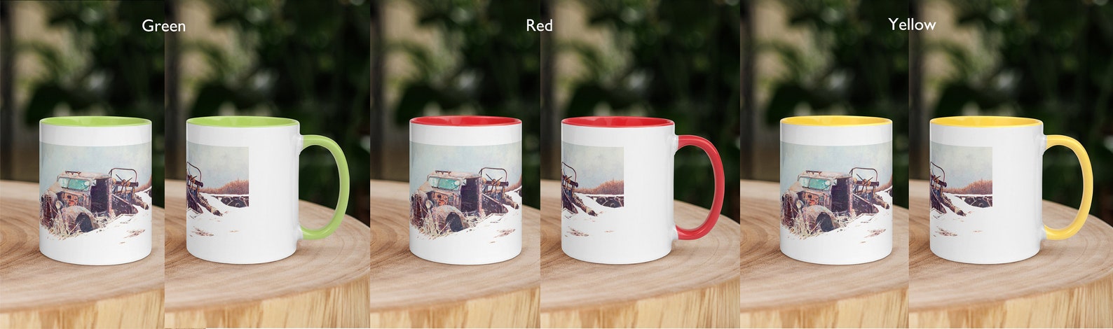 Ceramic Mug With Copy of an Original Drawing of a Well Digger W ...
