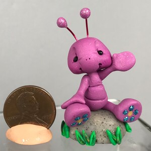Ant on Rock Polymer Clay Insect Figure Sculpted Bug Figurine-ooak Bug ...
