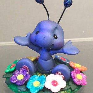 Ant in Ring of Flowers Miniature Polymer Clay Insect Figurine - Etsy