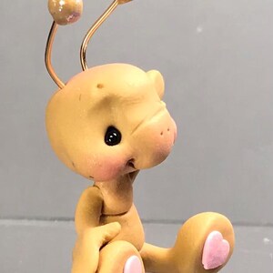 Ant Tiny Tan Ant Polymer Clay Insect Figure Sculpted Bug Figurine OOAK ...
