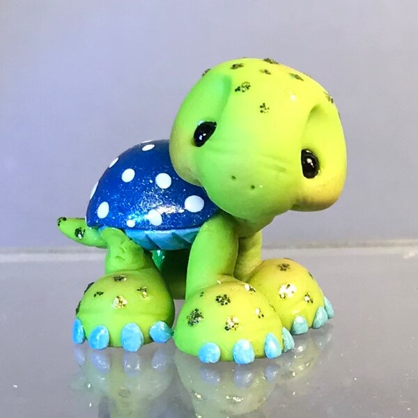 Polymer Clay Turtle Sculpture - Etsy