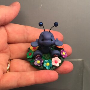 Ant in Ring of Flowers Miniature Polymer Clay Insect Figurine - Etsy