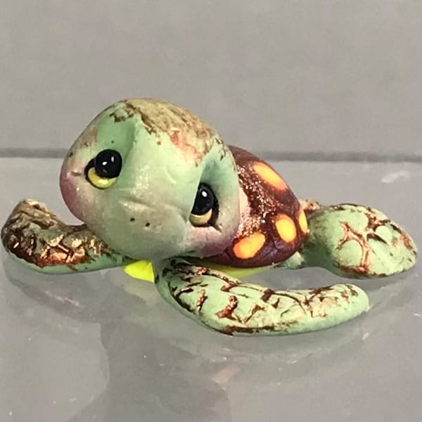 Polymer Clay Turtle - Etsy