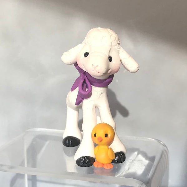 Polymer Clay Lamb - Etsy