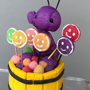 Ant in Bucket W/ Lollipops & Gumdrops- Miniature Polymer Clay Insect ...