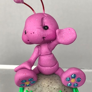 Ant on Rock Polymer Clay Insect Figure Sculpted Bug Figurine-ooak Bug ...