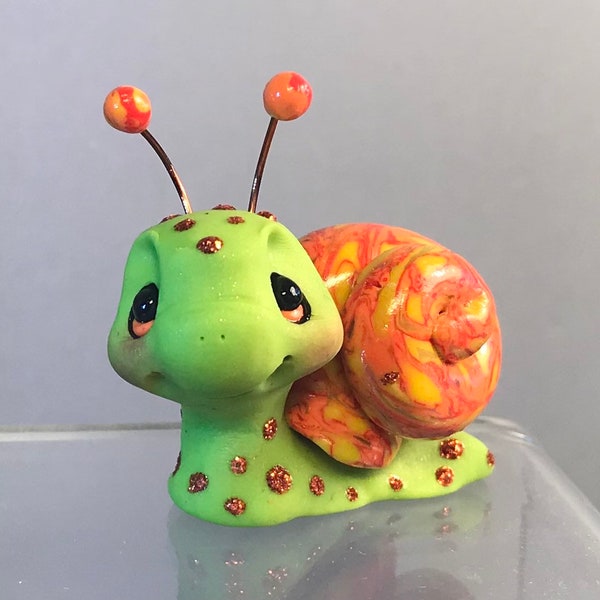 Polymer Clay Snail - Etsy