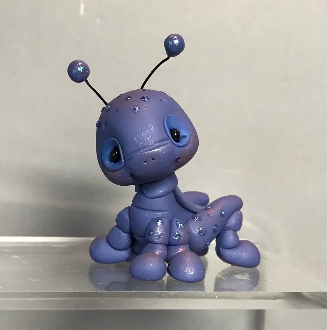 Grasshopper Polymer Clay Insect Figurine Sculpted Bug Figure Miniature ...