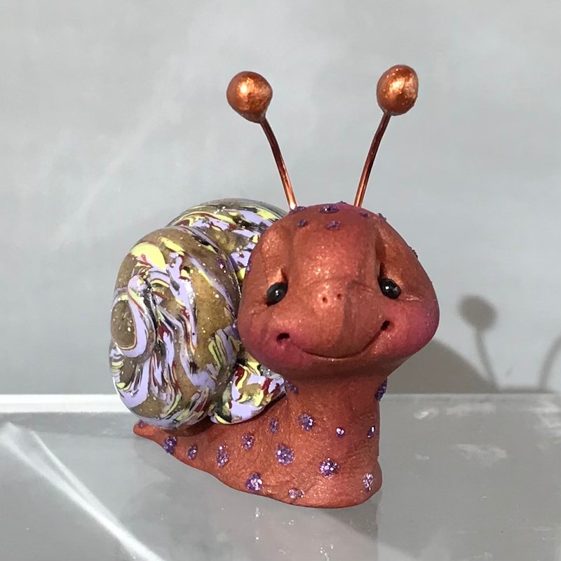 Polymer Clay Snail - Etsy
