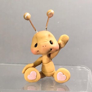 Ant Tiny Tan Ant Polymer Clay Insect Figure Sculpted Bug Figurine OOAK ...