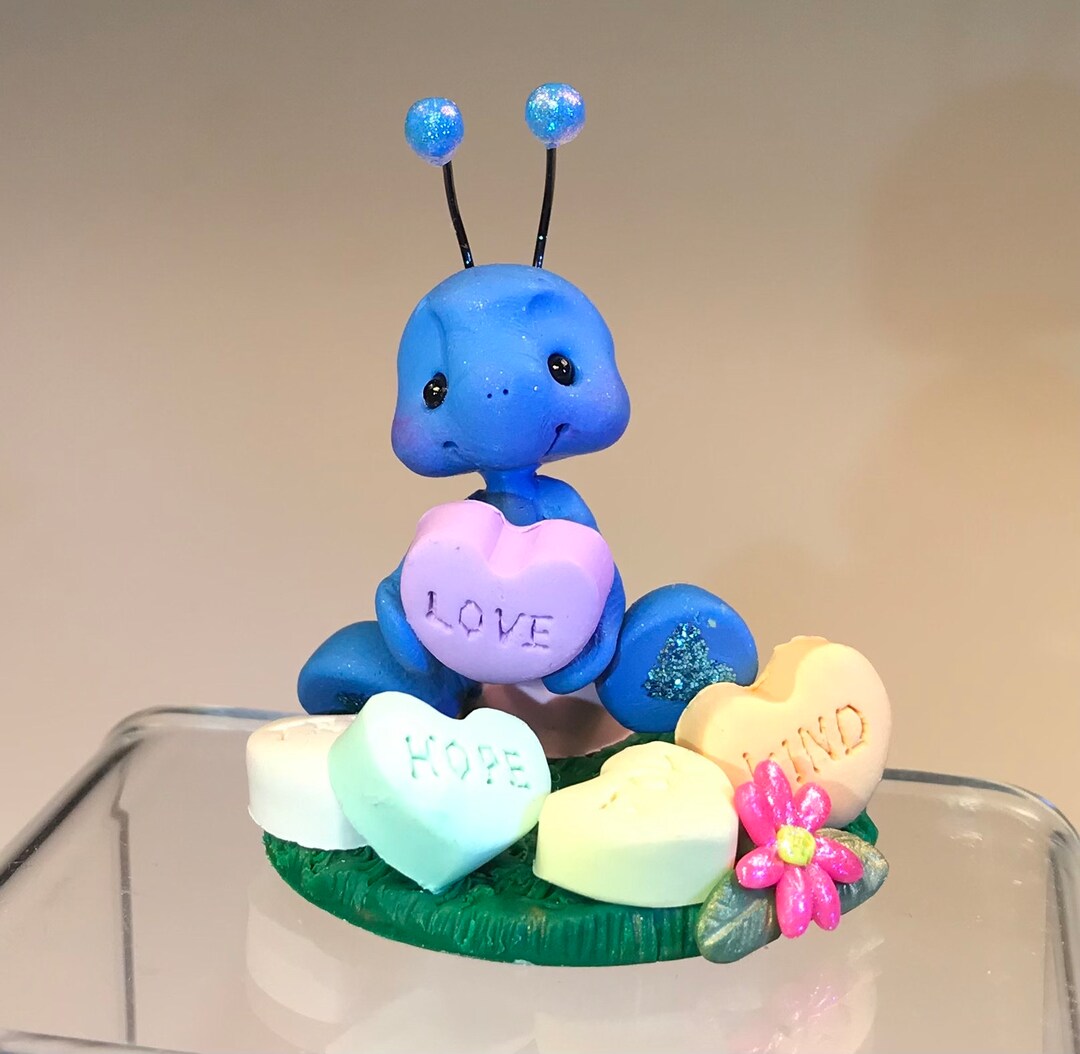Ant W/ Candy Hearts - Whimsical Polymer Clay Insect Figurines ...