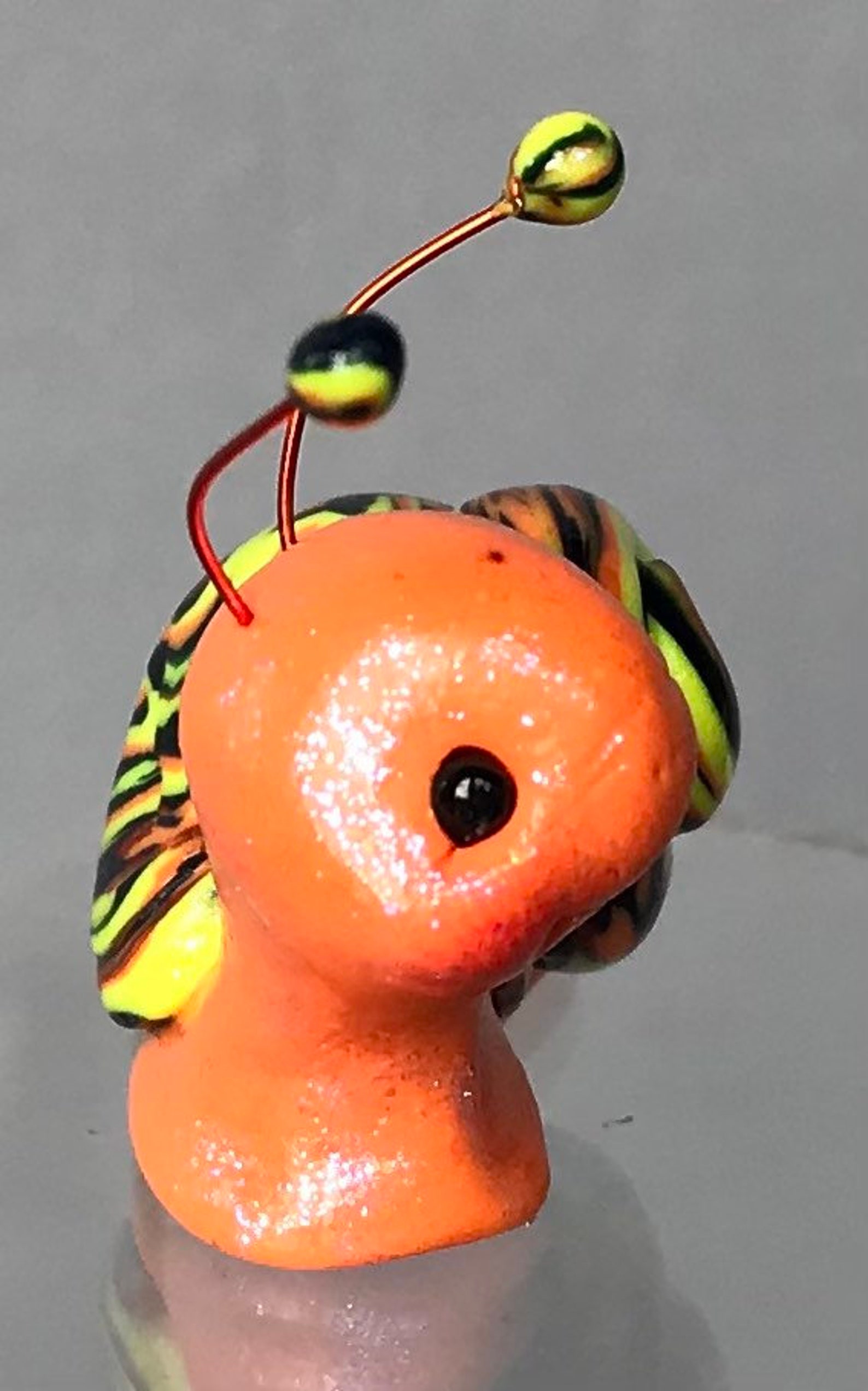 Snail Polymer Clay Figurine Sculpted Clay Snail Figure | Etsy