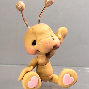 Ant Tiny Tan Ant Polymer Clay Insect Figure Sculpted Bug Figurine OOAK ...