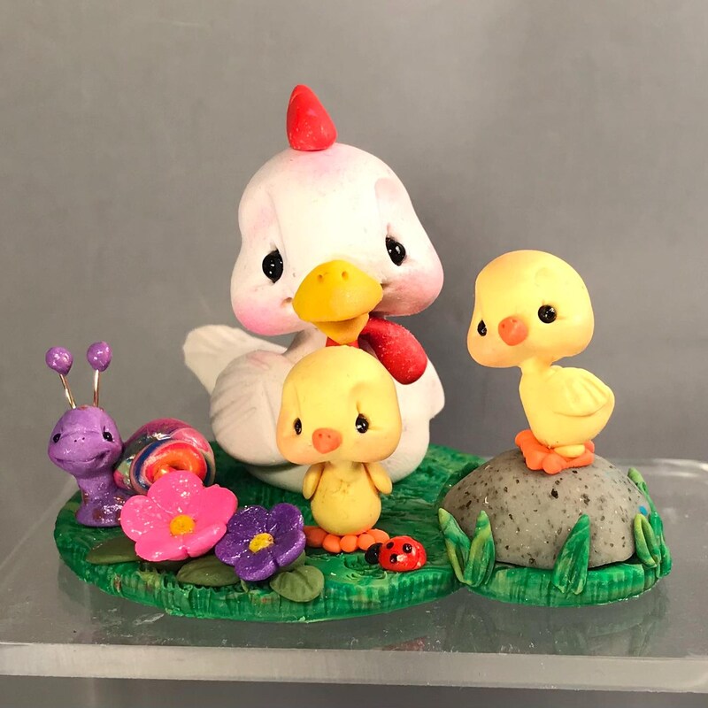 Clay Chicken - Etsy