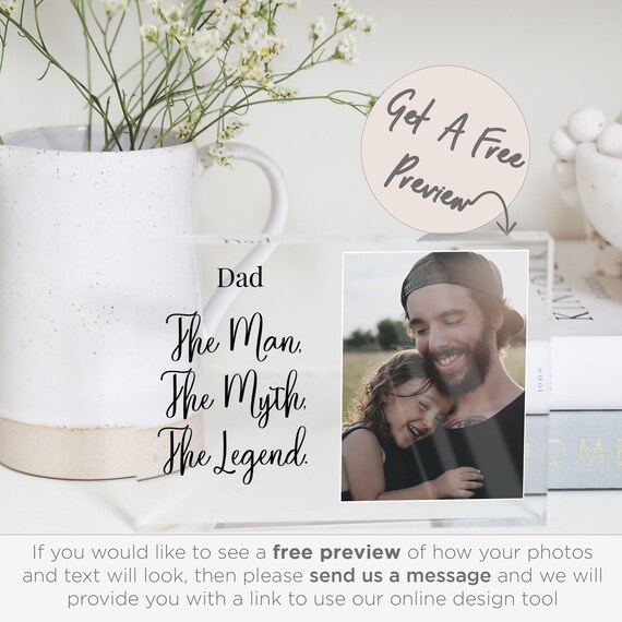 In Loving Memory of Dad Picture Frame Dad Memorial Frame | Etsy