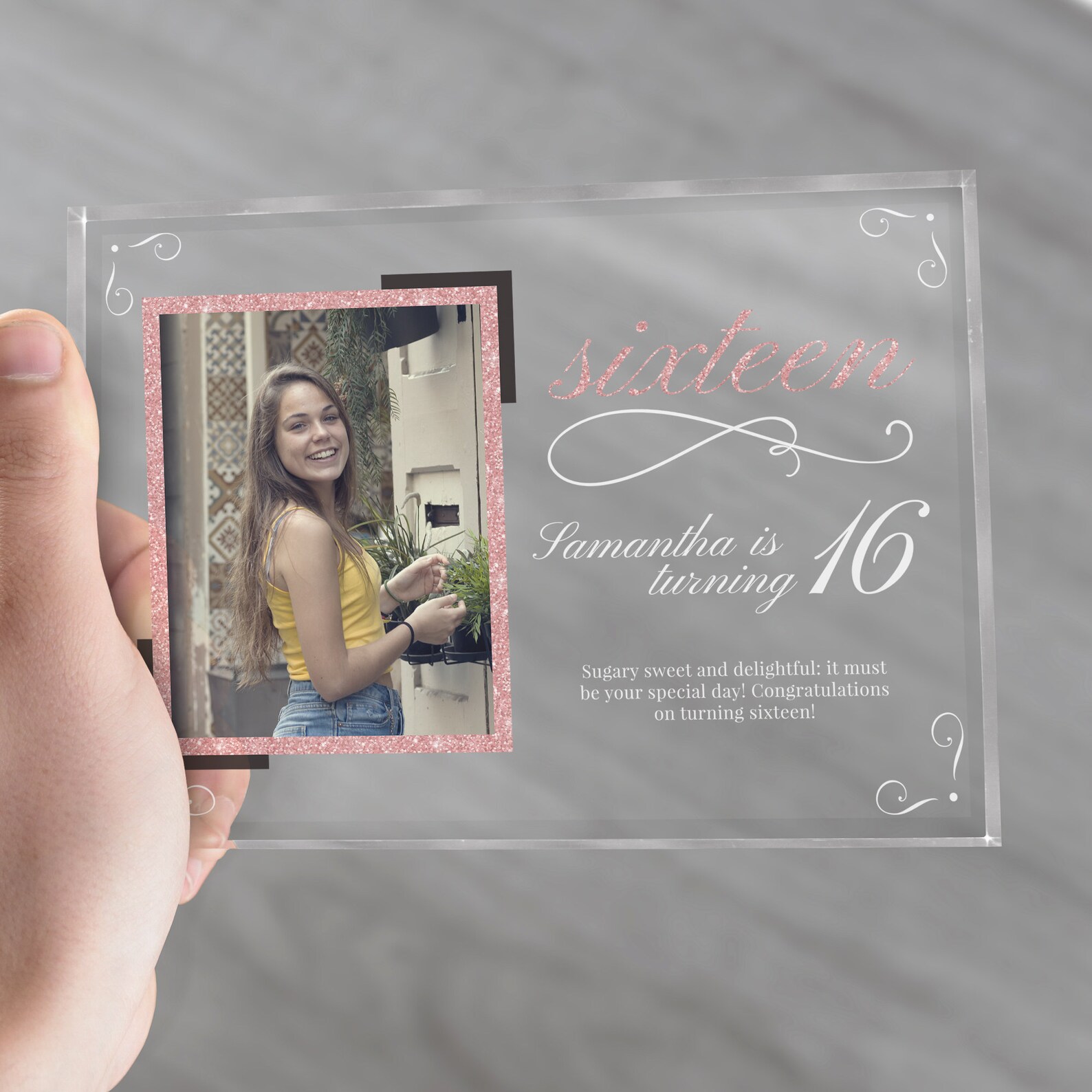 Custom 16th Birthday Photo Frame Gift for Daughter Sweet 16 | Etsy Canada