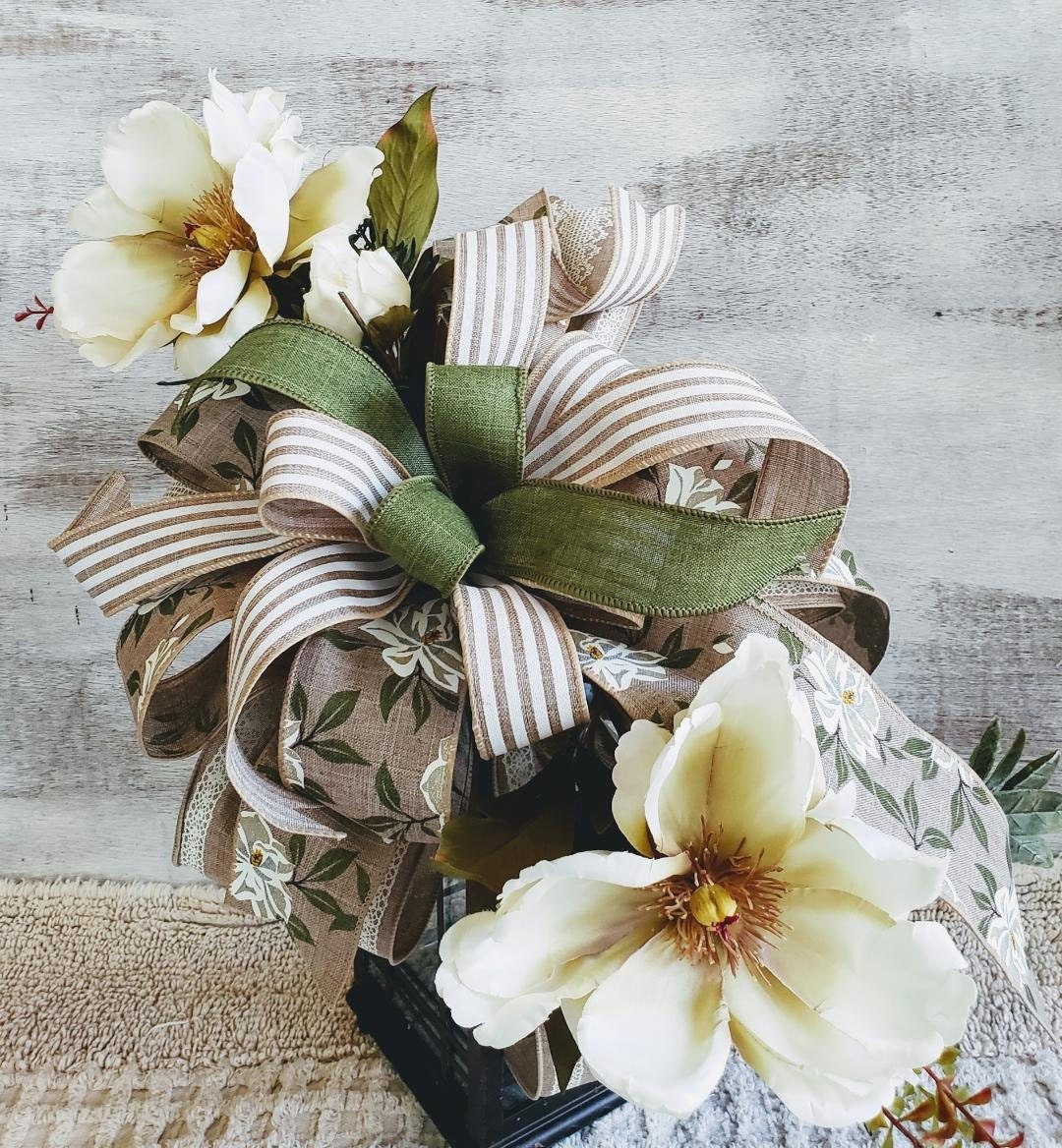 Magnolia Swag Floral Swag Arrangement Farmhouse Magnolia - Etsy