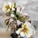 Magnolia Swag, Floral Swag Arrangement, Farmhouse Magnolia Swag, Cream ...