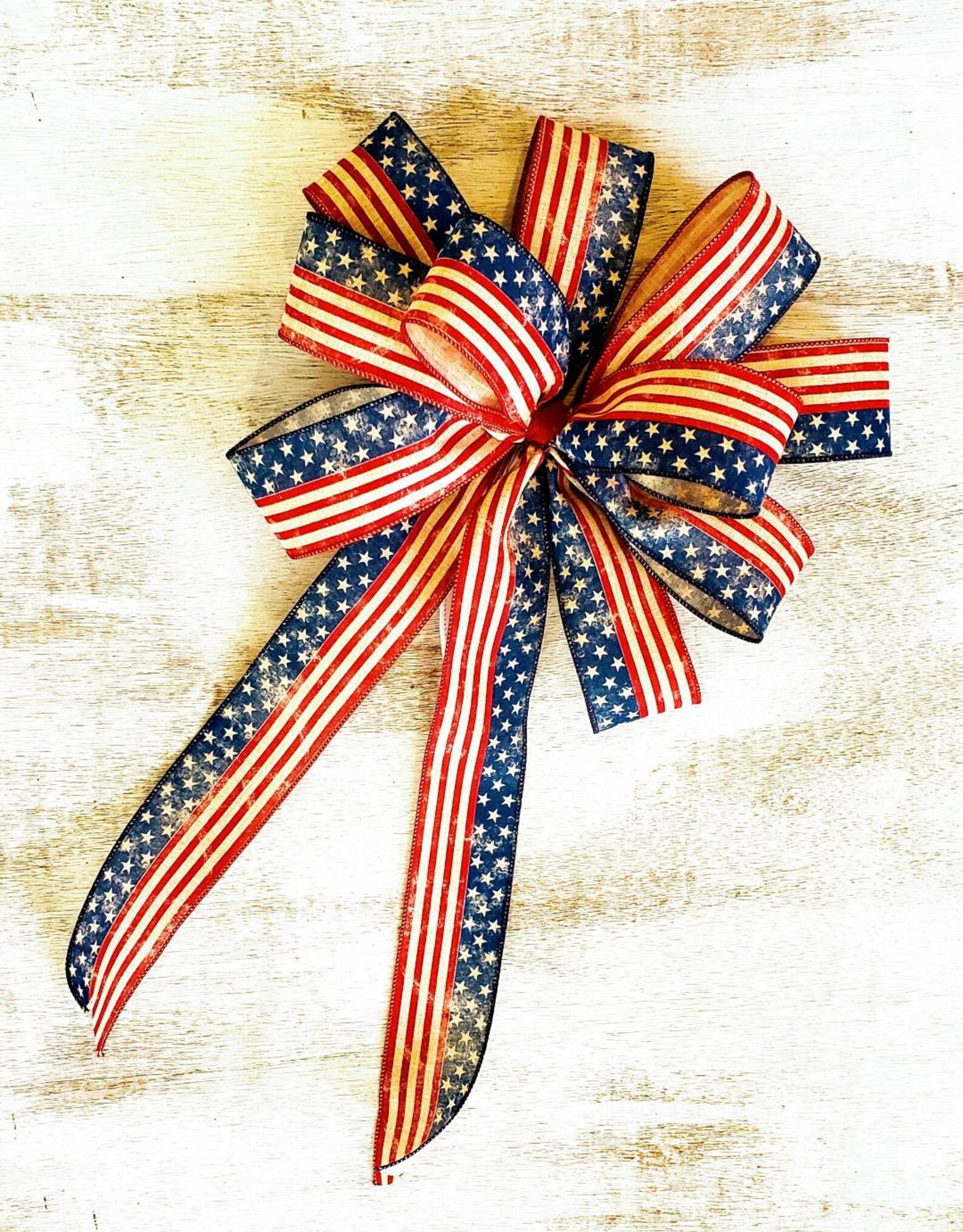 Welcome Home Ribbon Patriotic Flag Bow Memorial Day Bow - Etsy