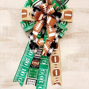 Football Bow Football Season Decor Party Football Bow - Etsy