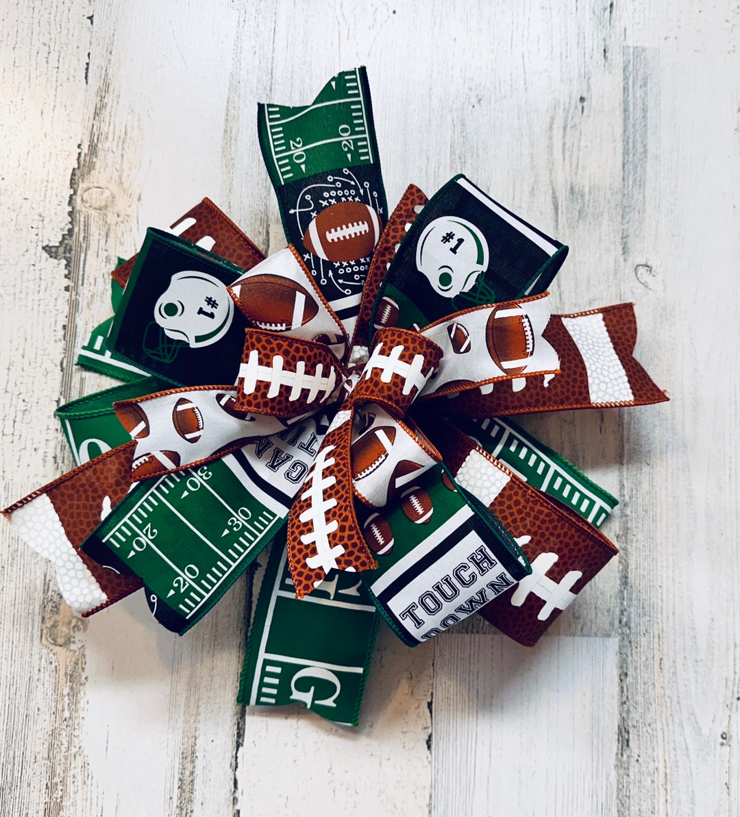 Football Season Bow, Football Decor, Party Football Decorations, NFL ...