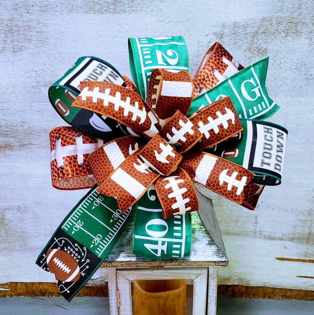 Football Bow Football Season Decor Party Football Decor NFL - Etsy