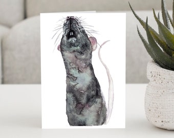 Rat Thank You Card - Etsy UK