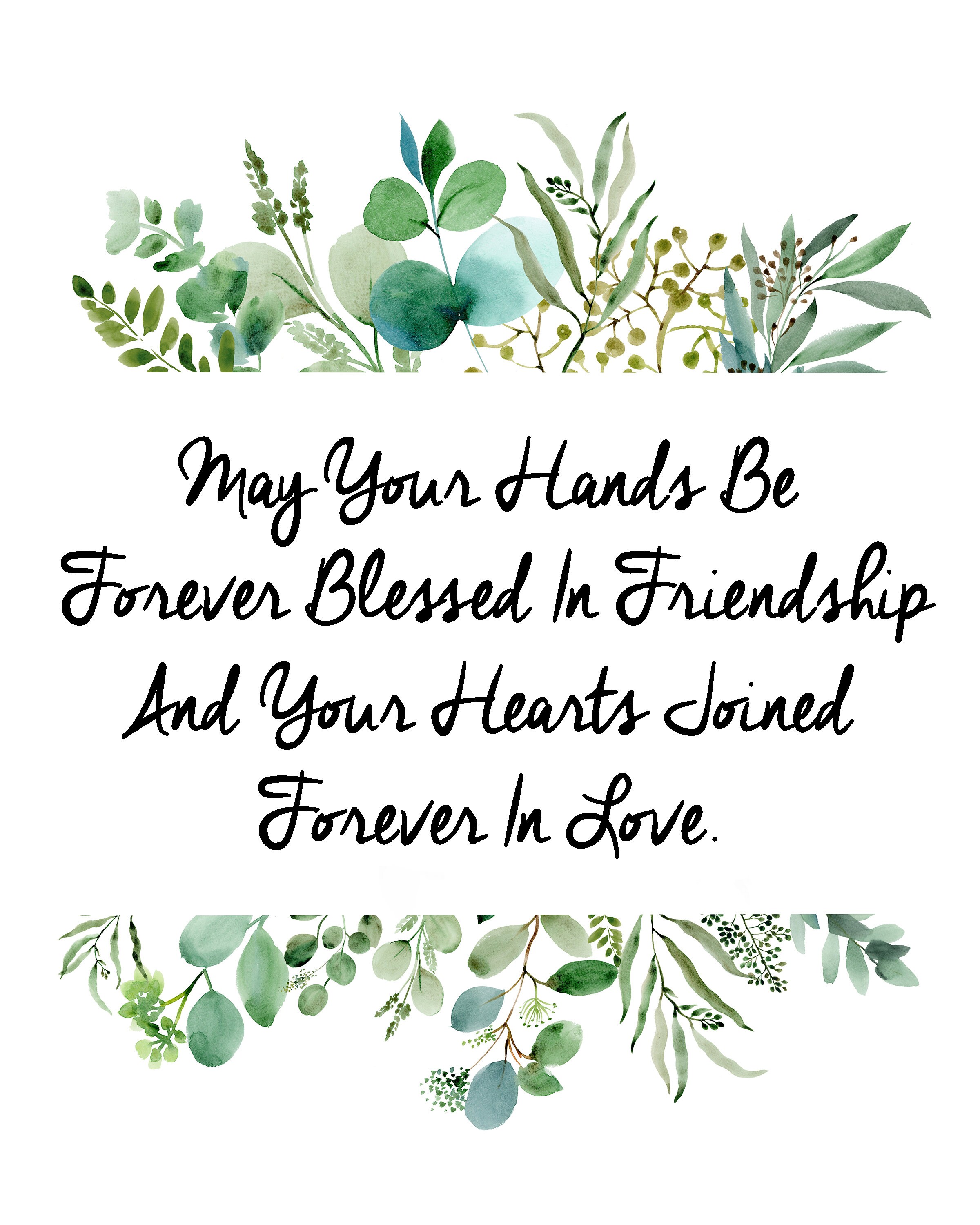 May Your Hands Be Forever Blessed Irish Blessing Print Irish - Etsy