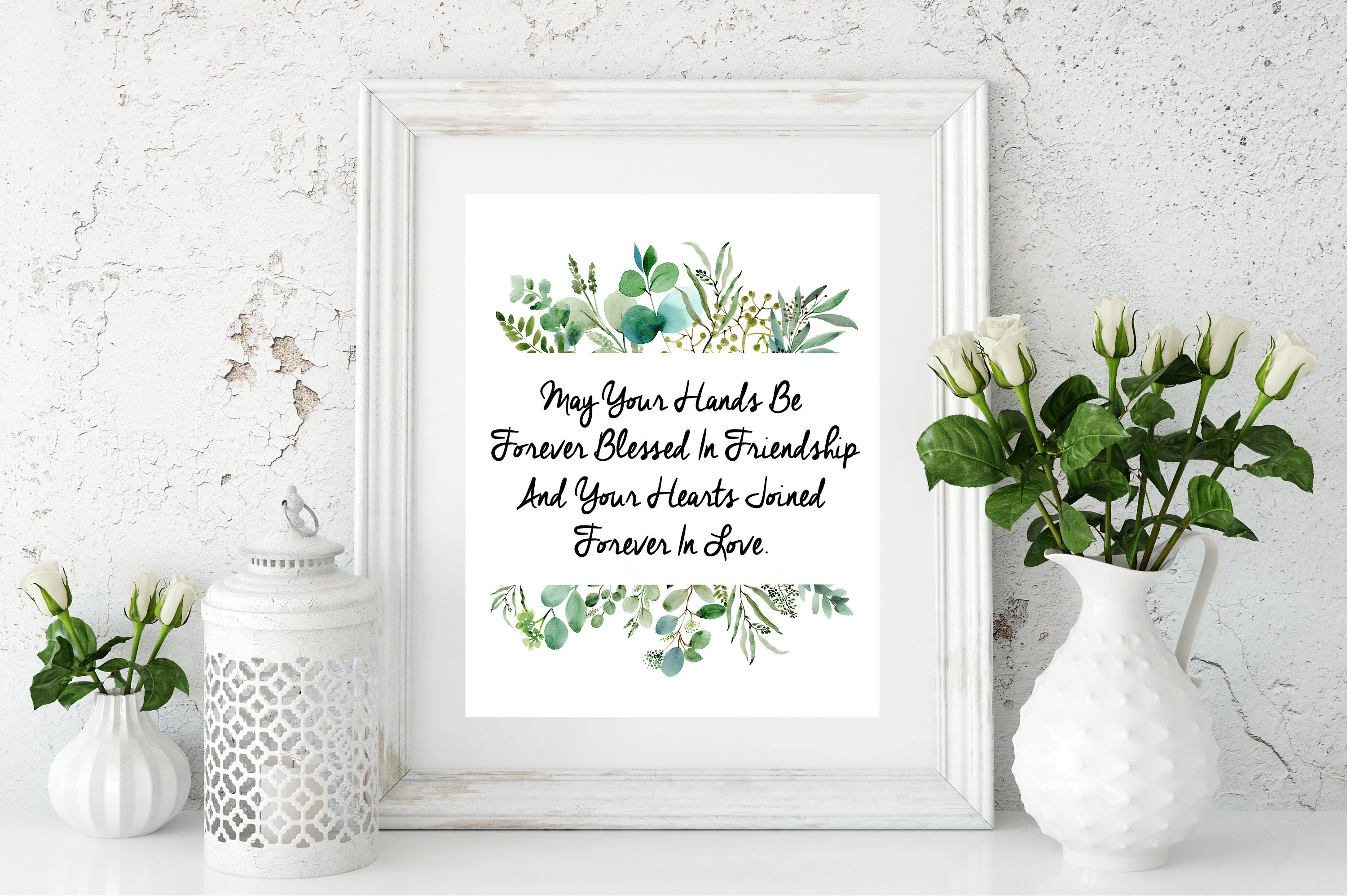 May Your Hands Be Forever Blessed Irish Blessing Print Irish - Etsy