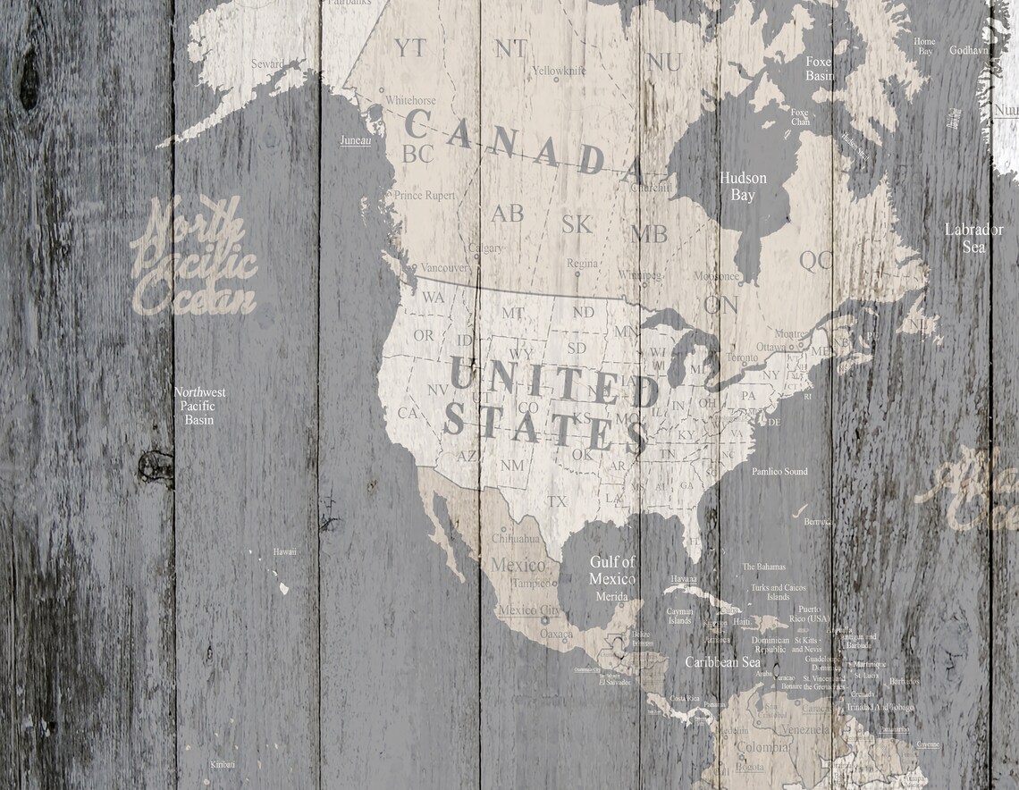 Map of the World World Map Poster Detailed World Map Travel - Etsy