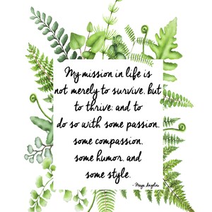 Maya Angelou Quote Wall Art, Inspirational Wall Art, Motivational Art ...