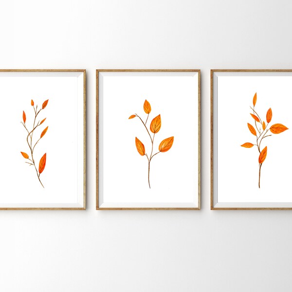 Autumn Leaves Print - Etsy