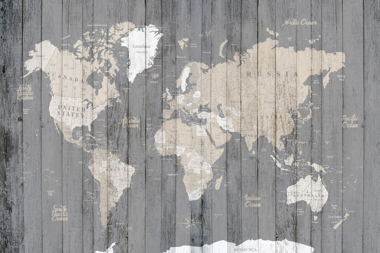 Map of the World World Map Poster Detailed World Map Travel - Etsy