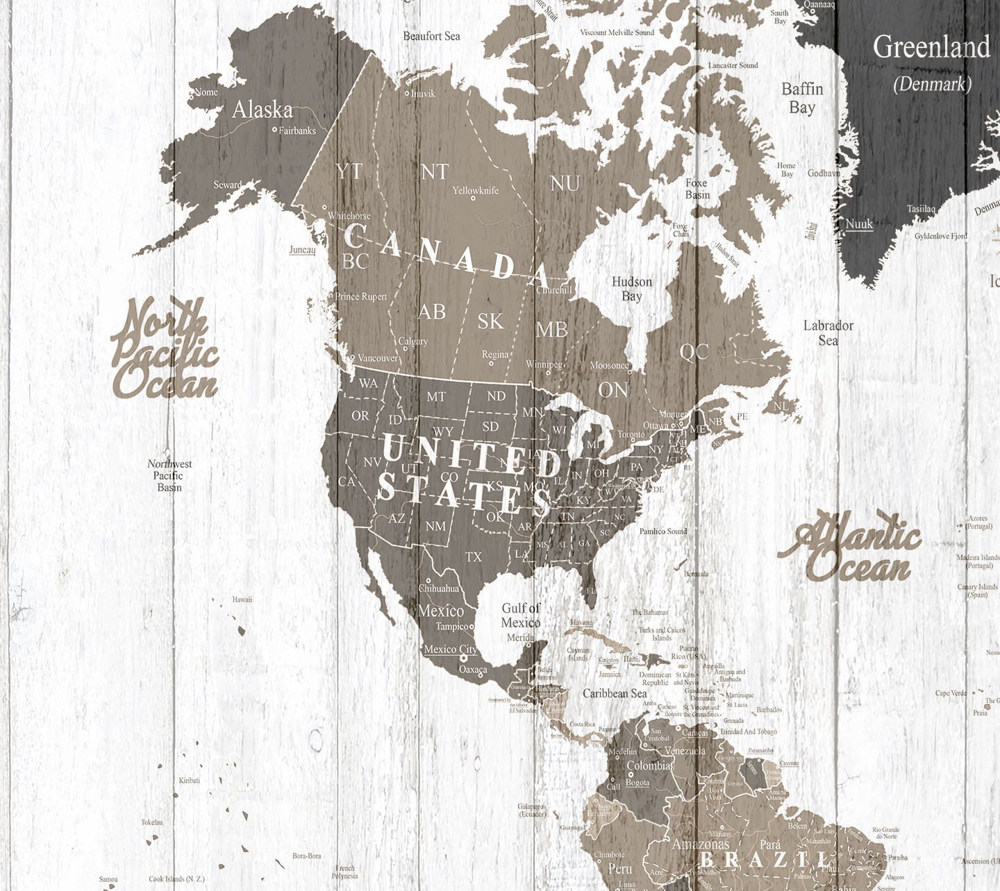 Map of the World World Map Poster Detailed World Map Travel - Etsy