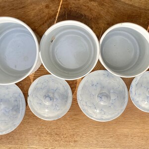 Set of 6 Enamel Nesting Canisters 1950s, Enamel Spice Pots - Etsy