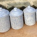 Set of 6 Enamel Nesting Canisters 1950s, Enamel Spice Pots - Etsy