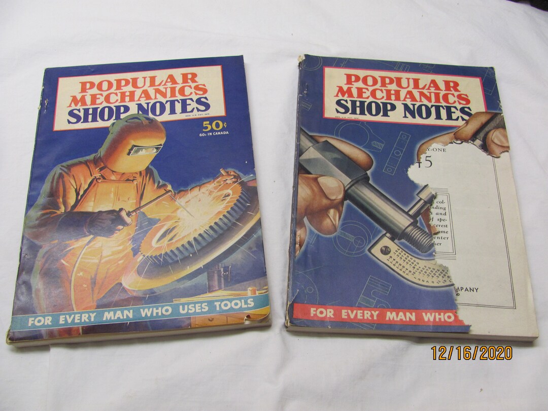 Popular Mechanics SHOP NOTES 1942 and 1946 - Etsy