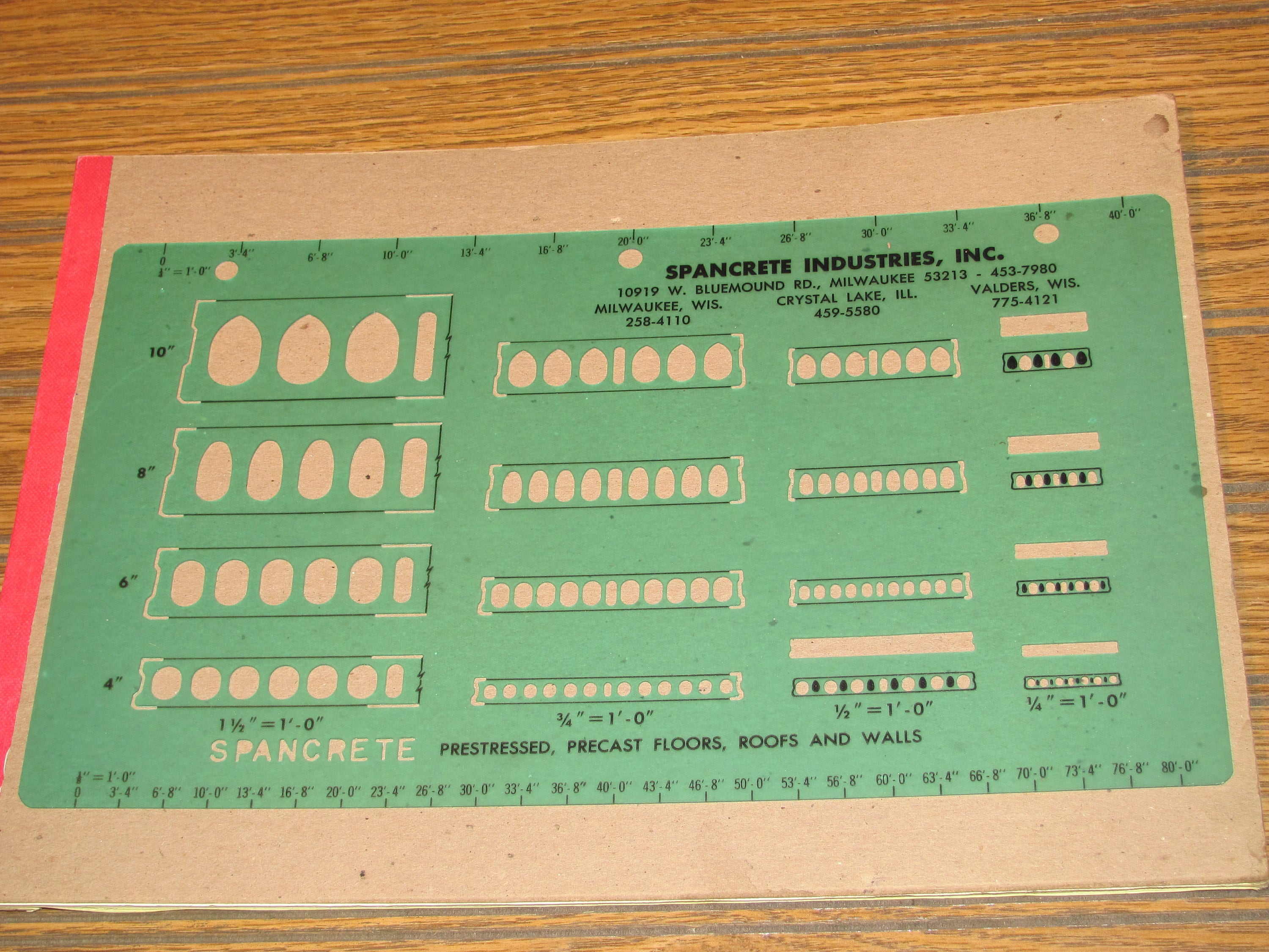 SPANCRETE Cross Section Detail Template - Etsy