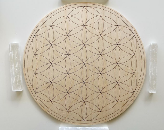 Crystal Grid Cloth FLOWER OF LIFE All Natural 100% Cotton, Sacred ...