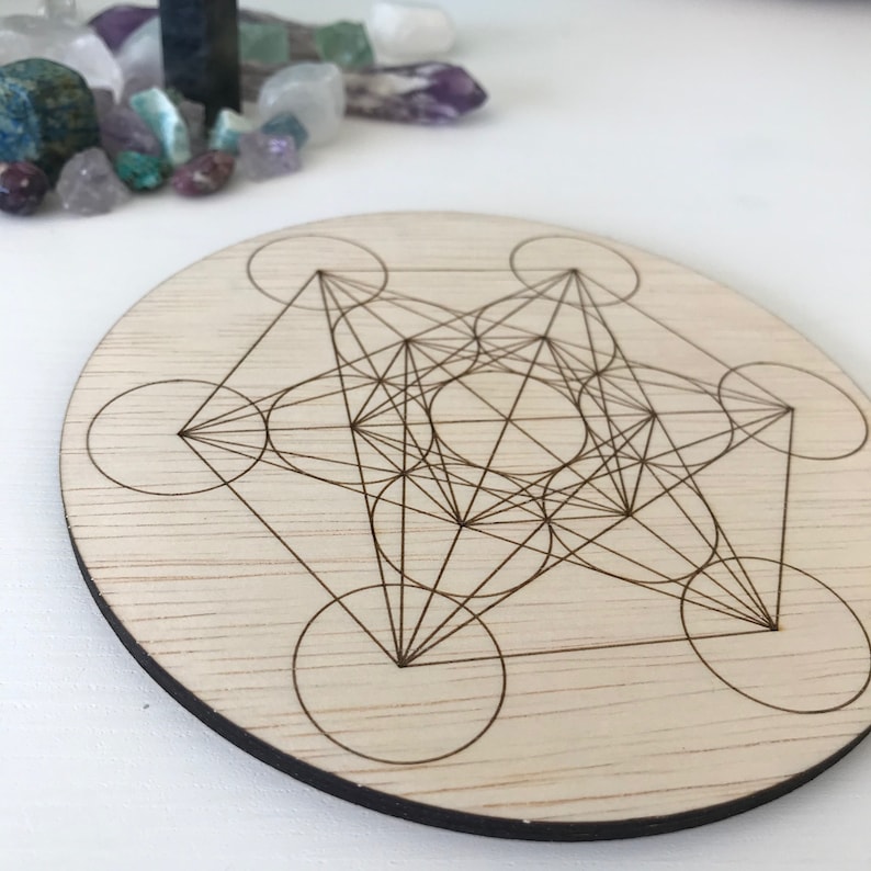 Sacred Geometry Crystal Grid Board 5 Seed of Life Flower - Etsy