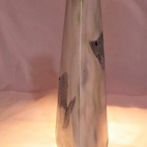 Signed Studio Pottery Large Ceramic Vase Shark Fin Vase, Beach House ...